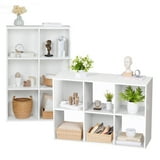 White Cube Storage Unit, 3-tier Bookcase with 6 Cube Storage Unit, Open ...