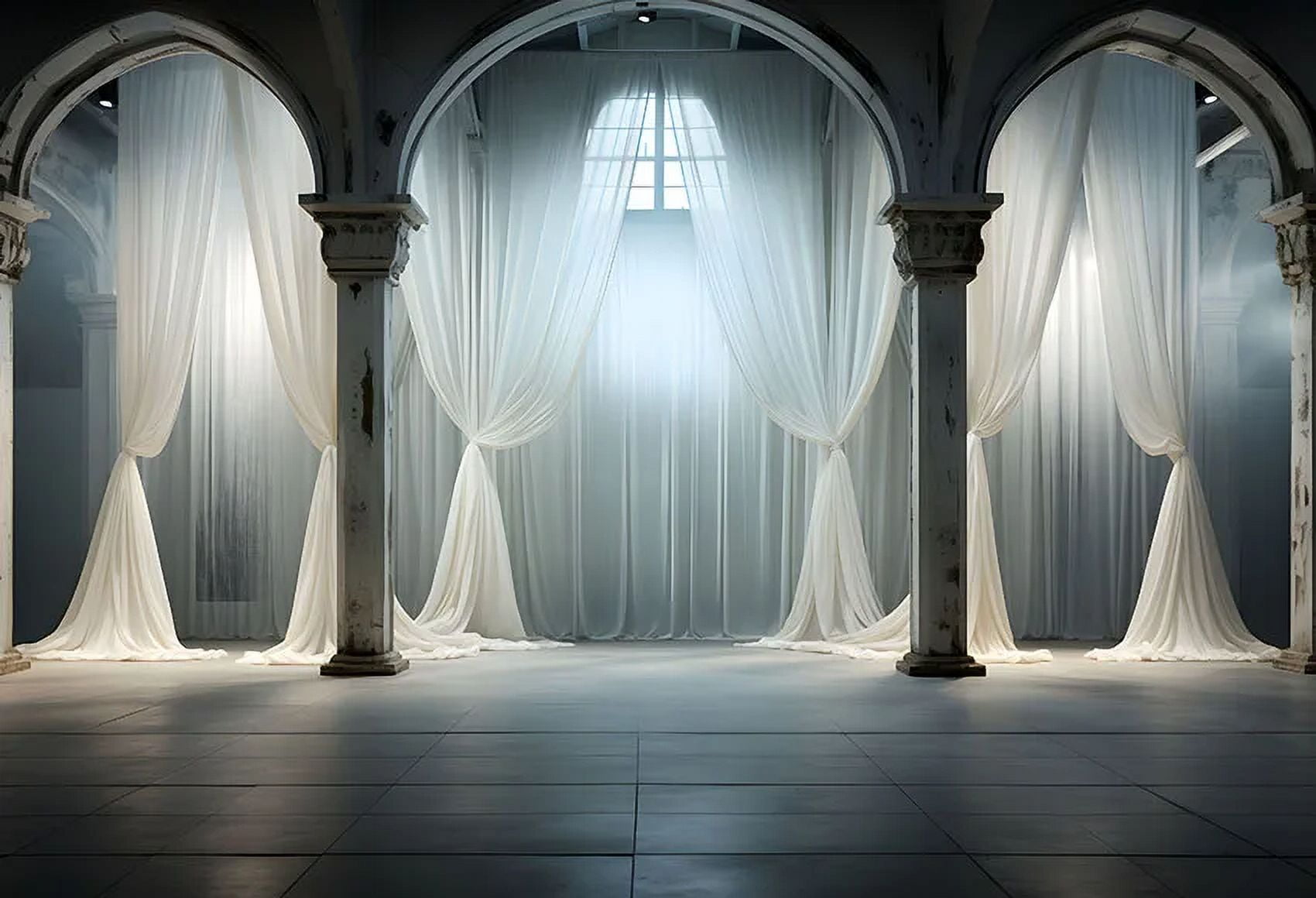 White Curtain French Window Adult Birthday Wedding Maternity Portrait r ...