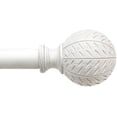 White Curtain Rods for Windows 66 to 120 Inch,1'' Diameter Drapery Rods ...