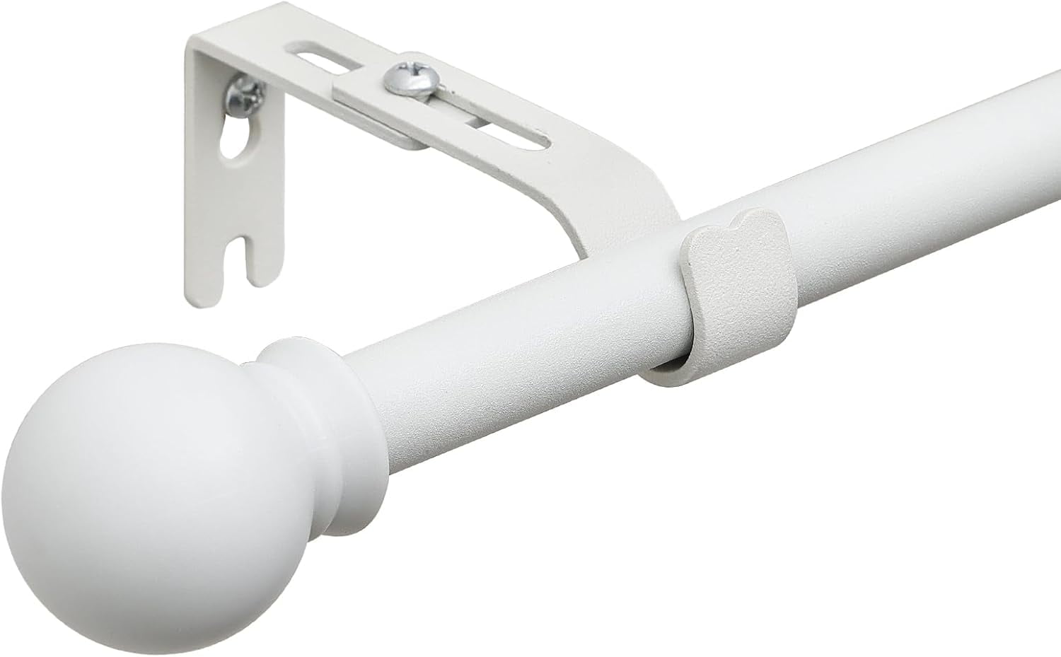 White Curtain Rods for Windows 28 to 84 Inch, 5/8 inch Small Curtain ...