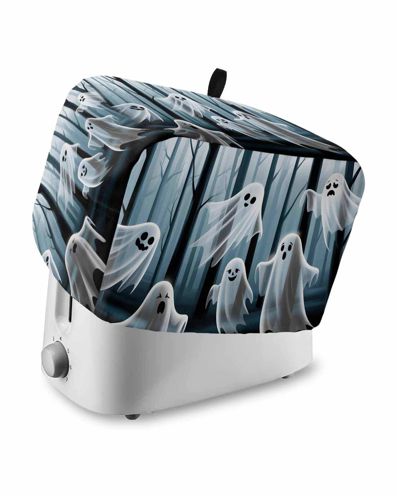 White Cute Ghost Halloween Small Toaster Cover 2 Slice, Kitchen ...