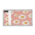 White Daisies Trifold Wallets Card Holders Coin Pockets with Lanyards ...