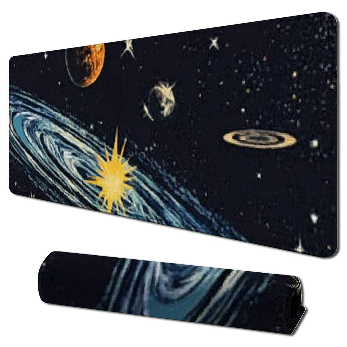 White Daisies on Blue Sky Gaming Mouse Pad Large Desk Mouse Pad ...