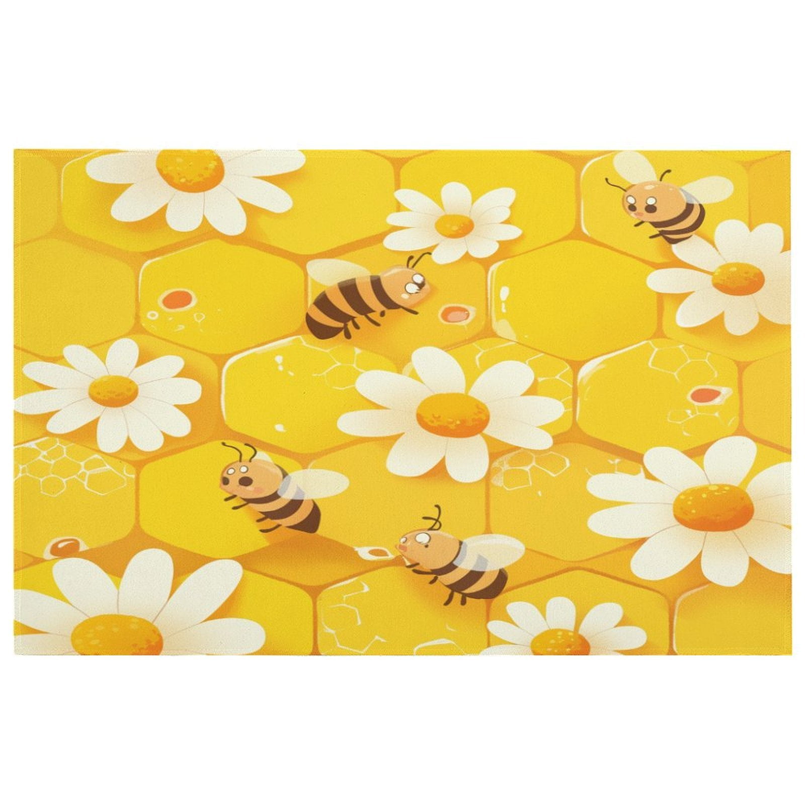 White Daisy And Bee Adult Home Decor Bedroom Living Room Crystal Velvet ...