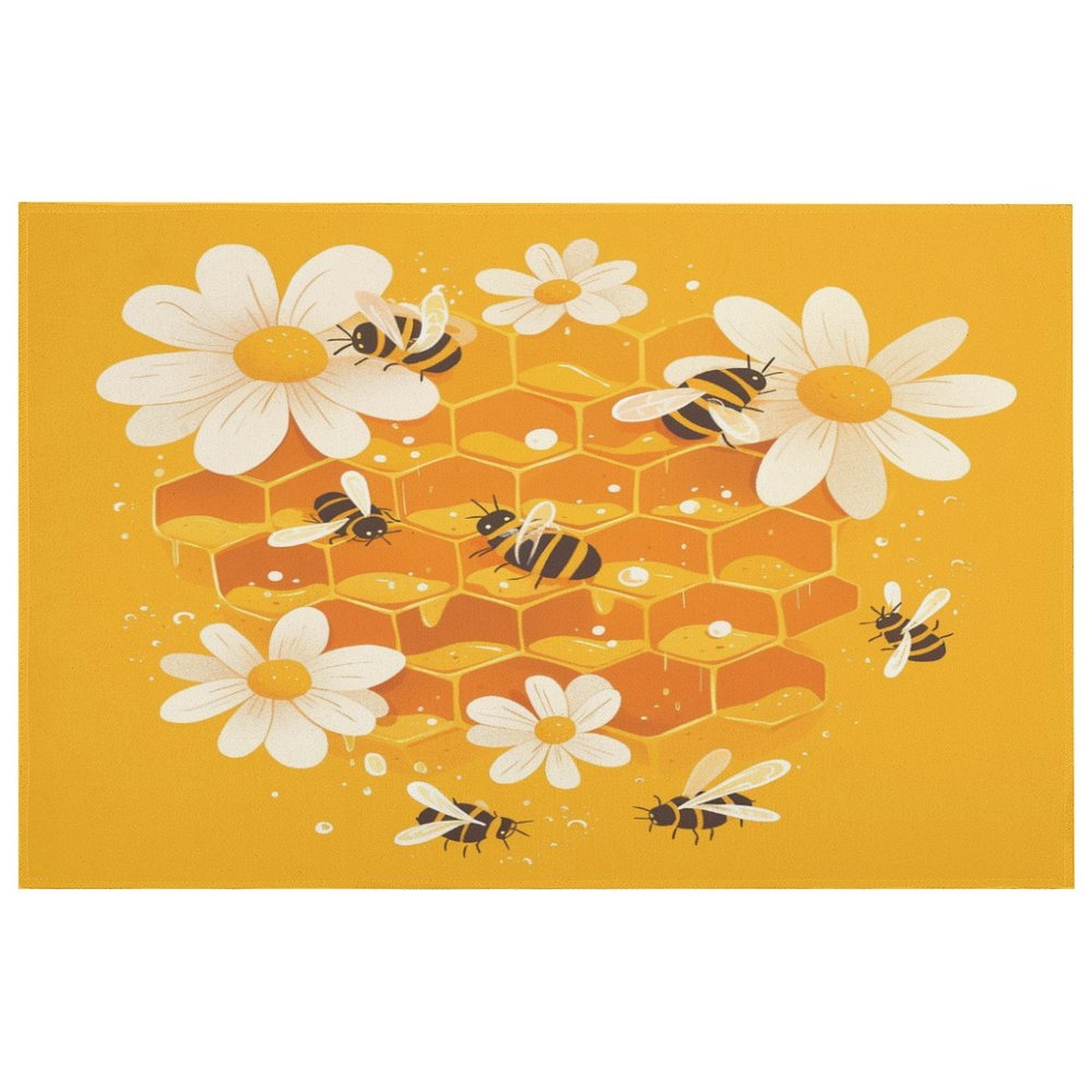 White Daisy And Bee Adult Home Decor Bedroom Living Room Crystal Velvet ...
