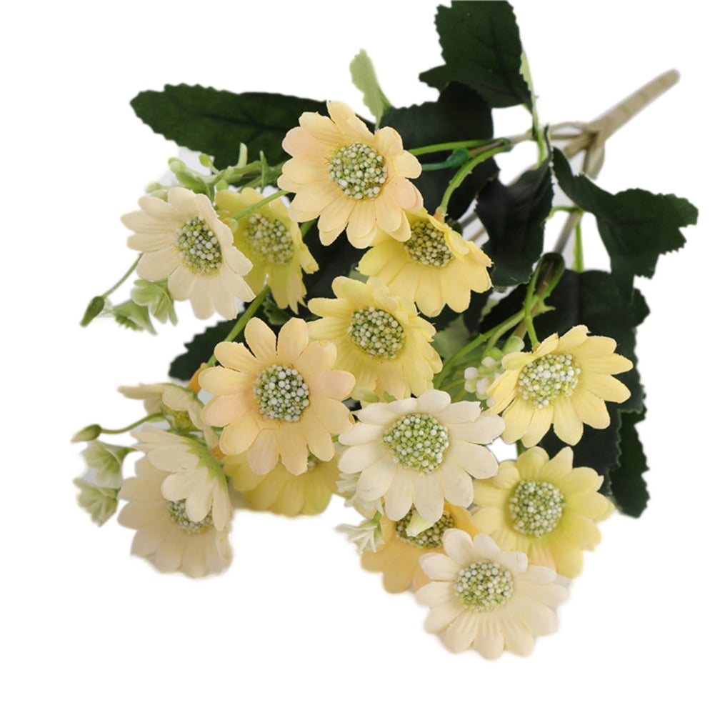 White Daisy Artificial Flowers - Fake Daisy Flowers for Home and Event ...