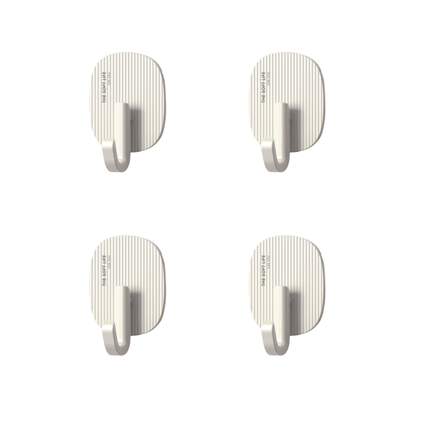 White Damage Free Adhesive Hooks Heavy Load Bearing Wall Mount Hangers ...