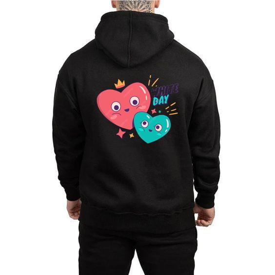 White Day Labels Hoodie – Simple, Elegant Design with Clean, Love ...