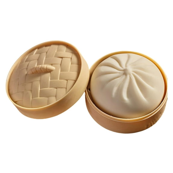 White Decompression Big Bun Toy Imitation Of True And False Tool Small ...