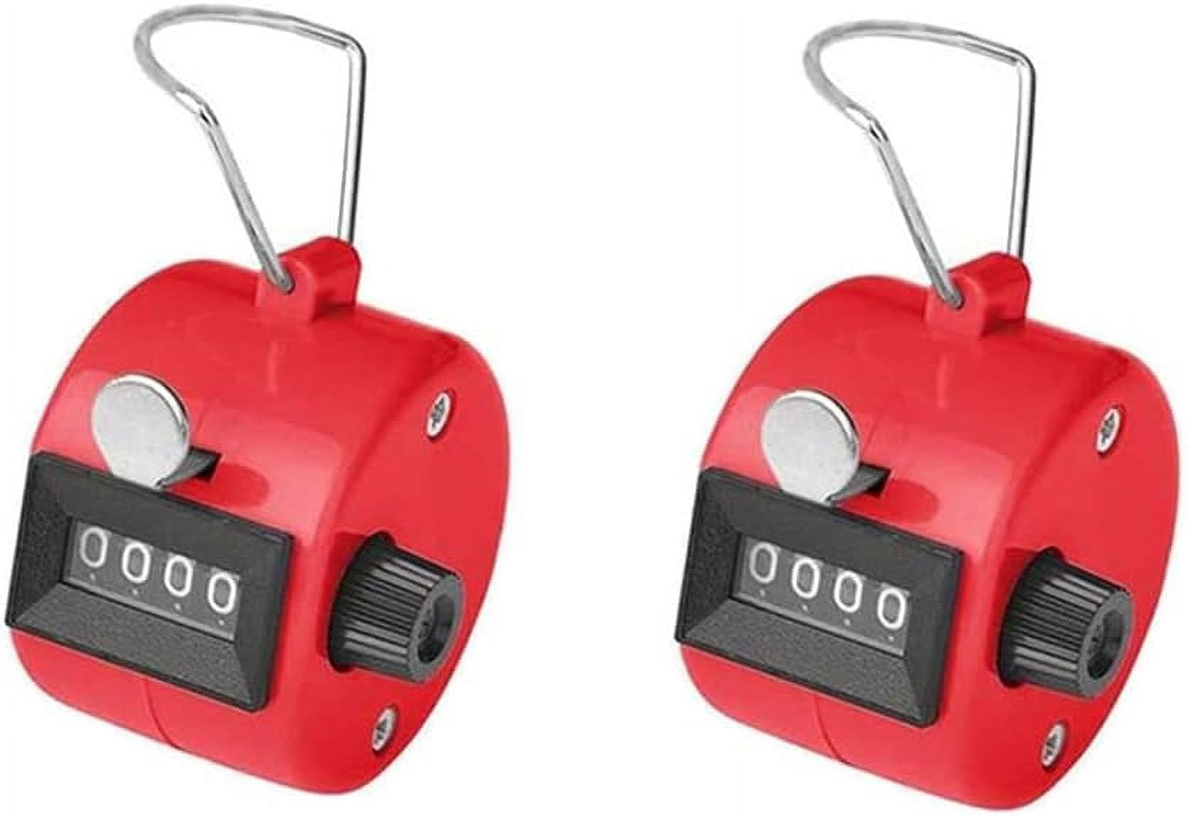 White Deer Hand Tally Counter 4 Digit Number Dual Clicker Golf Handy ...