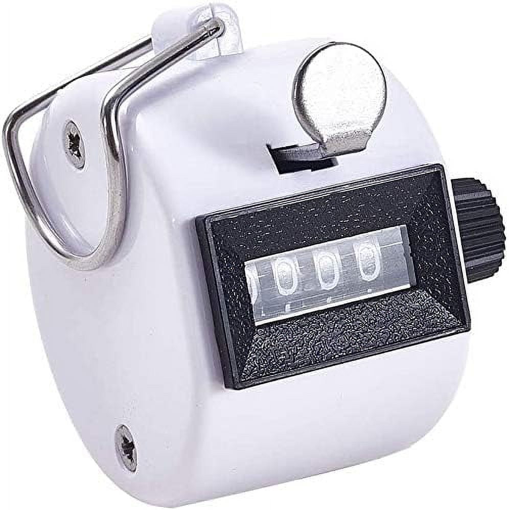 White Deer Hand Tally Counter 4 Digit Number Dual Clicker Golf Handy ...