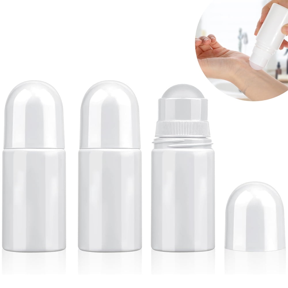 White Deodorant Roller Bottles,Refillable Roll On Bottles,Anti ...
