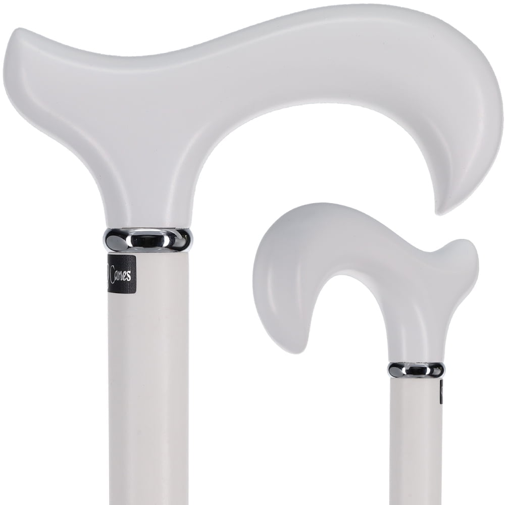 Royal RC Canes Elegant White Beechwood Derby Handle Walking Cane with ...