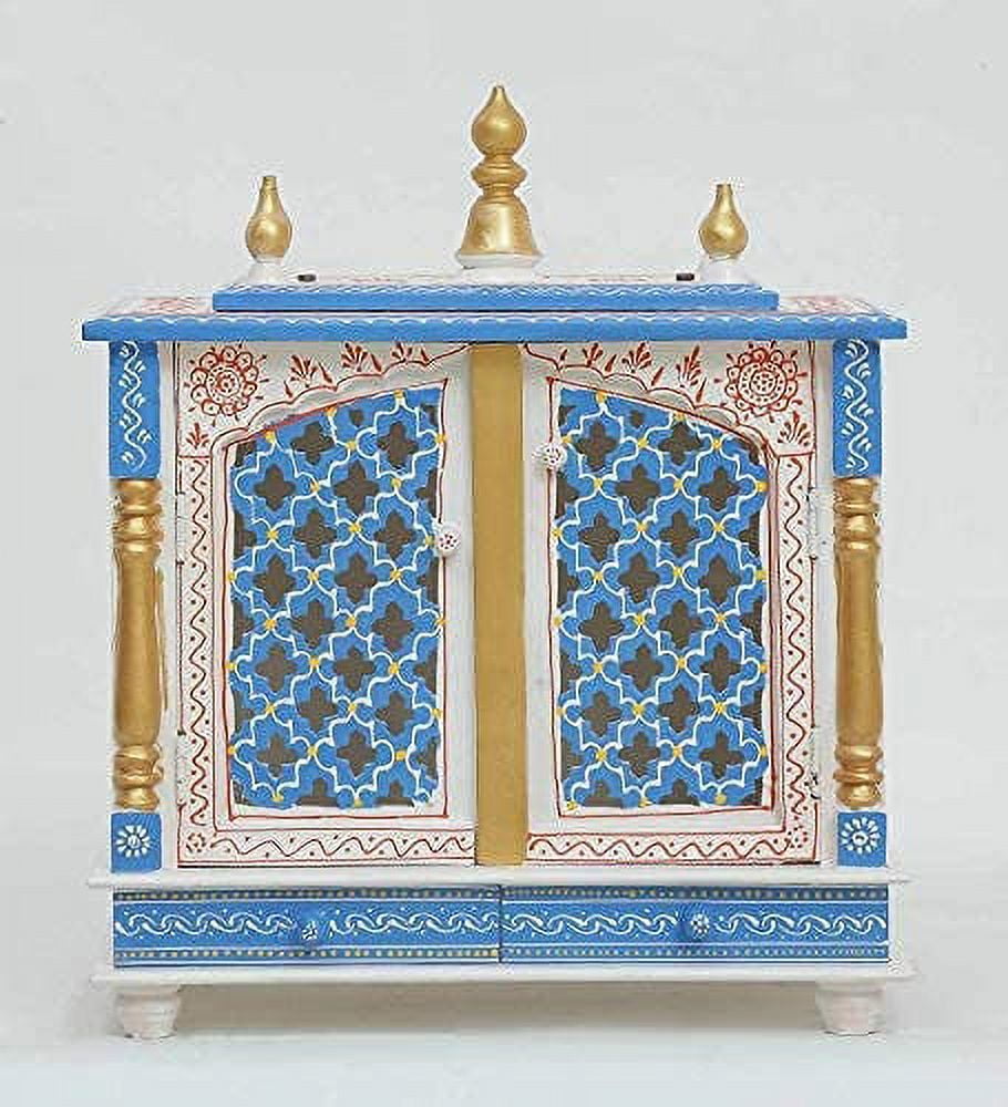 White Designer Temple For Home And Office/White Puja Mandir/Rajisthani ...