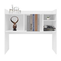 ZENY Desktop Bookshelf Storage Tabletop Display Hutch with 4 Shelves ...