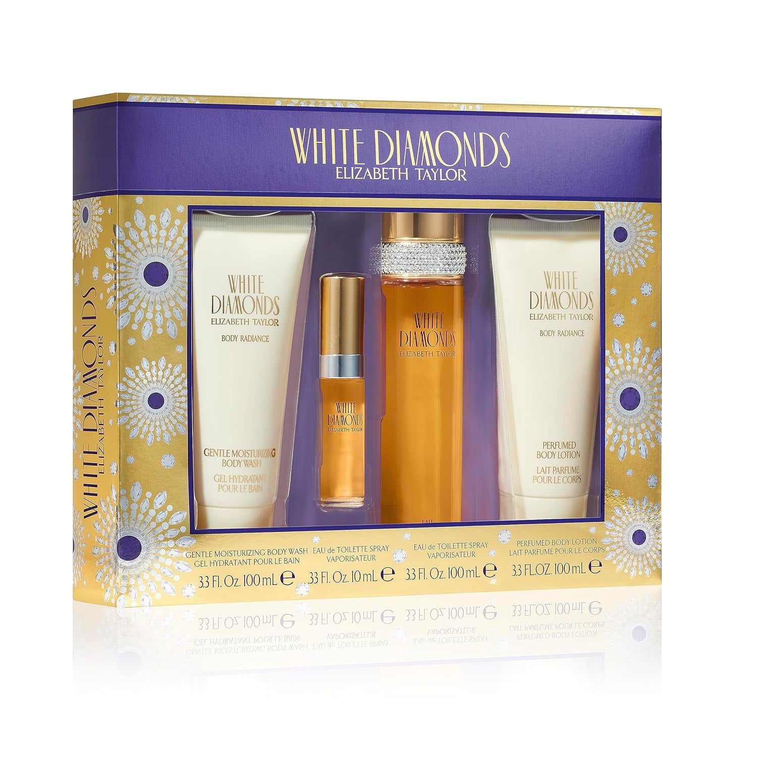 Elizabeth Taylor's White Diamonds Perfume, 4 Piece Gift Set with ...