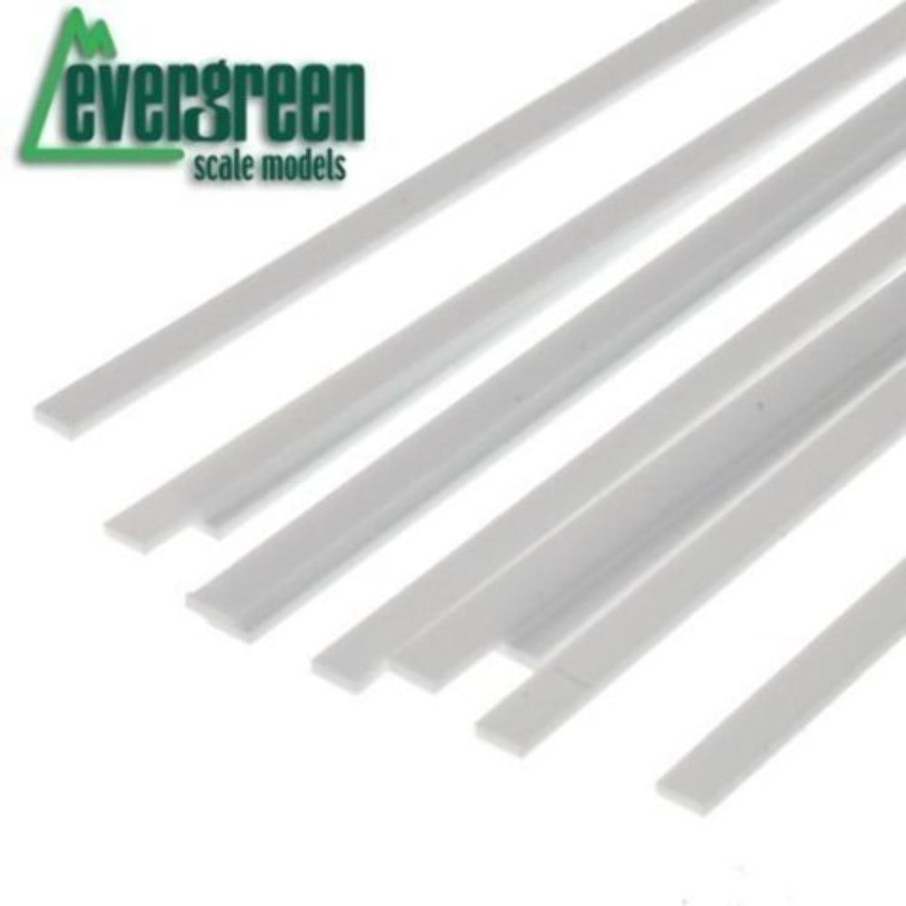 White Dimensional Strips .020in x .156in x 14in (10) Evergreen ...
