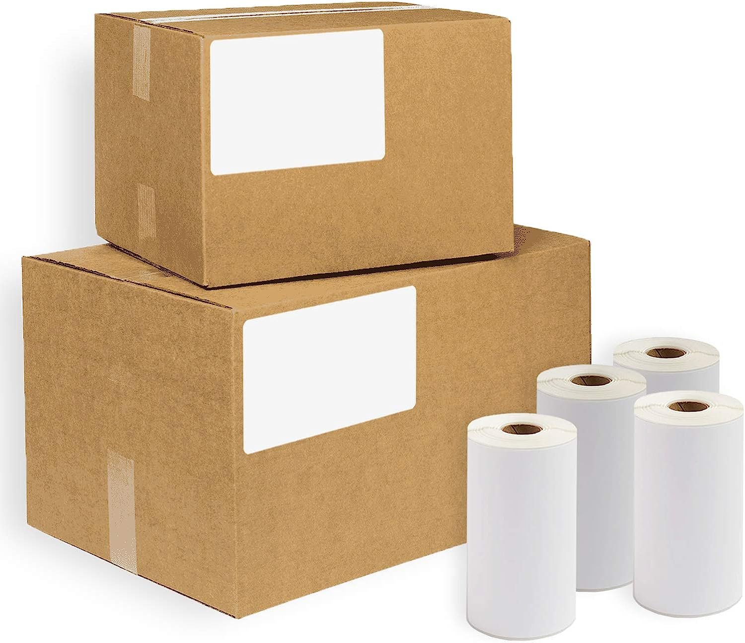 White Direct Thermal Labels 4 x 3 Inch. Pack of 6240 Self-Adhesive ...