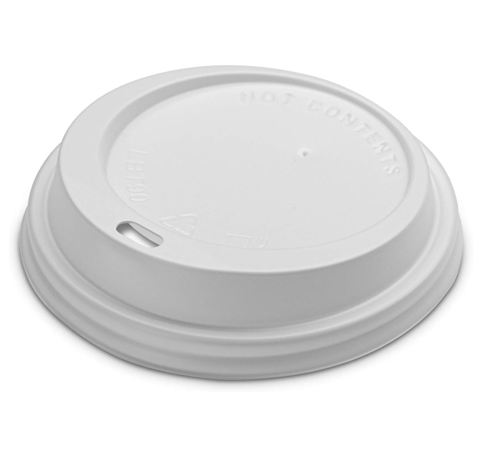 White Disposable Coffee Cup Lids (1000 Lids) - Resealable Dome Lids For ...