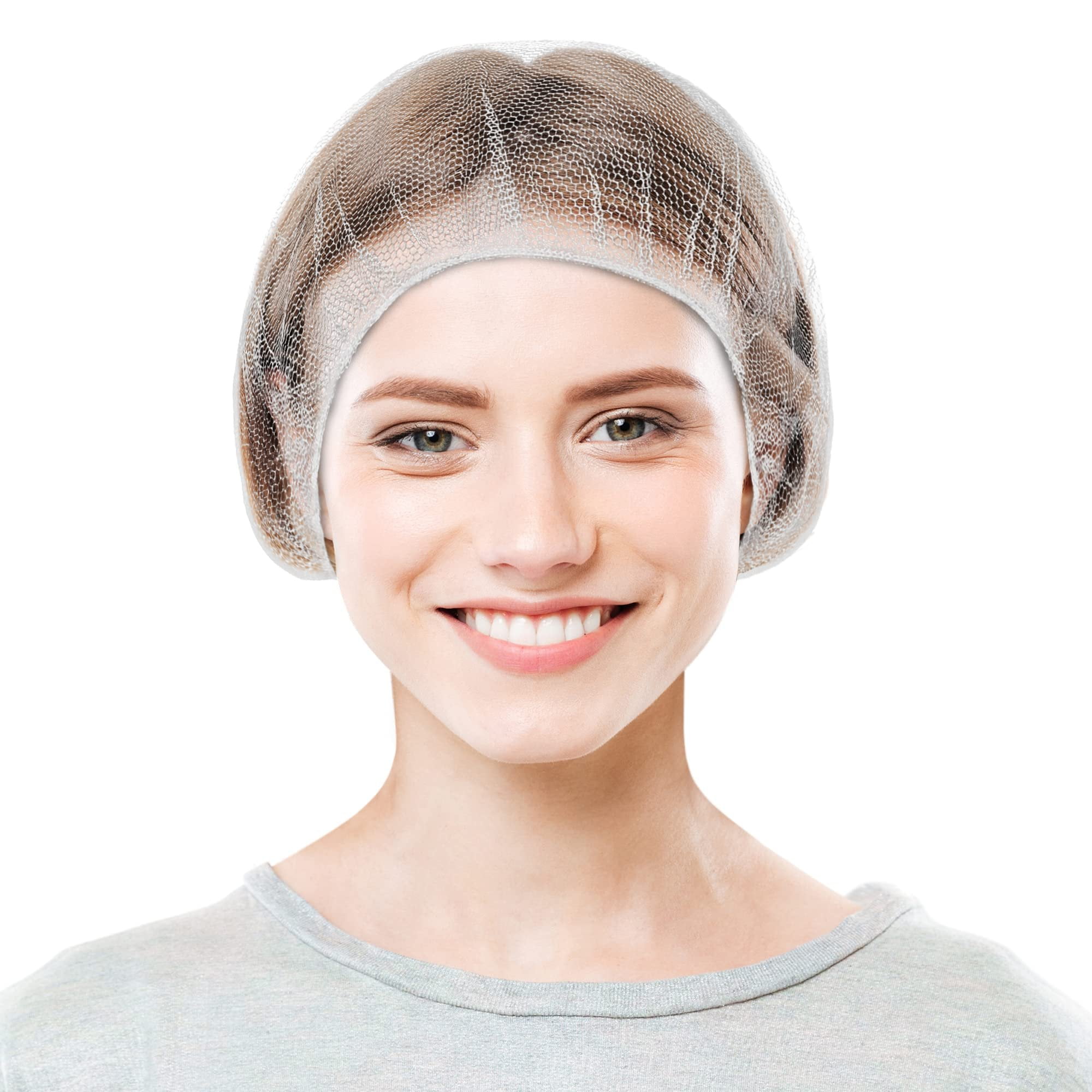 White Disposable Hair Net 28 inches. Pack of 1000 Nylon Disposable ...