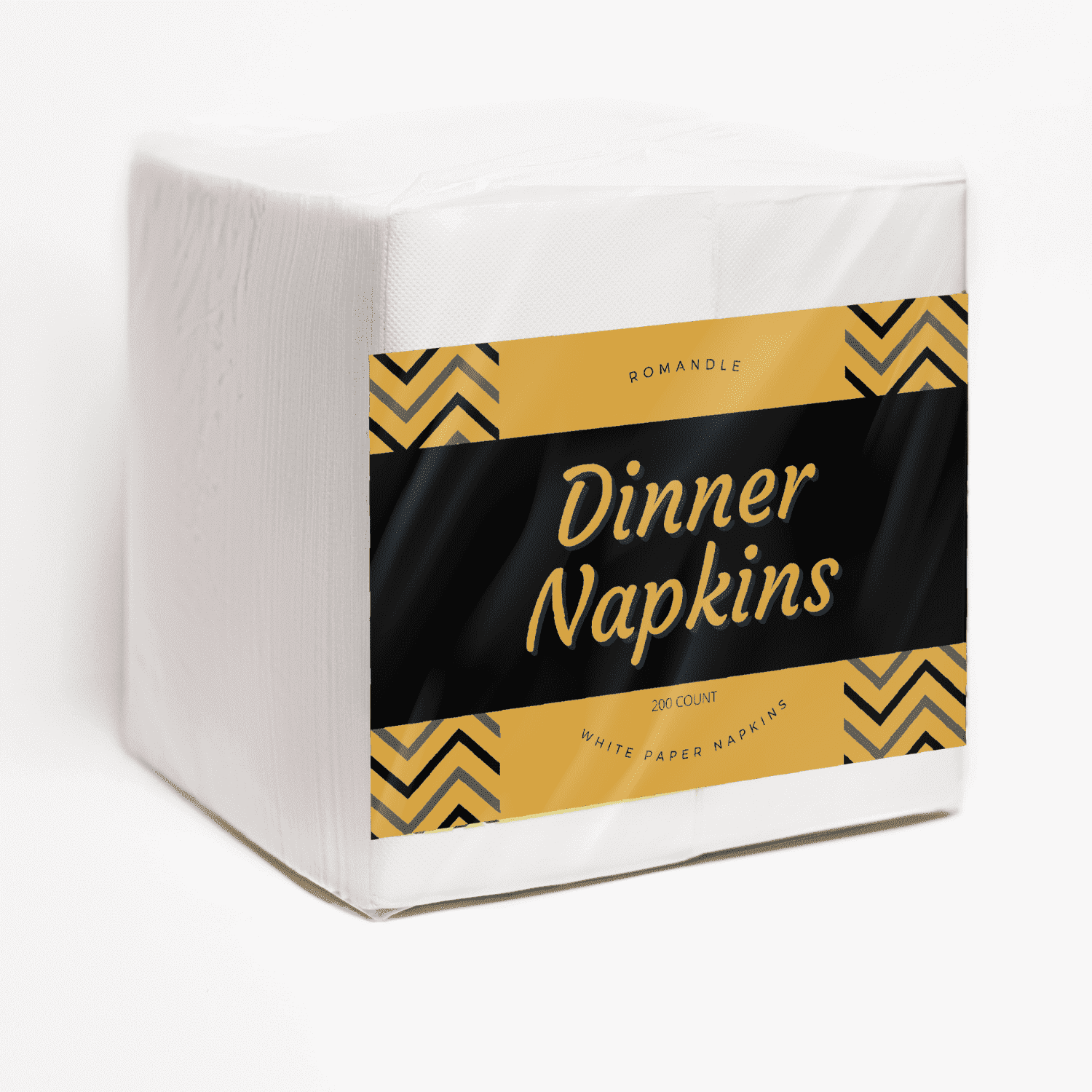 White Paper Dinner Napkins – 2-Ply, Soft & Absorbent, 8x4 Folded, 200 ...