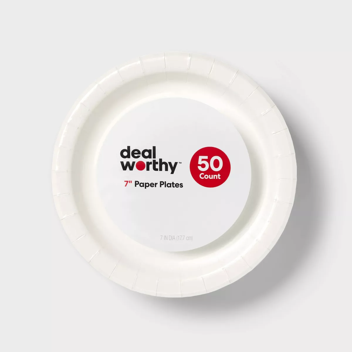 White Disposable Paper Plates 7" - 50ct - Walmart.com