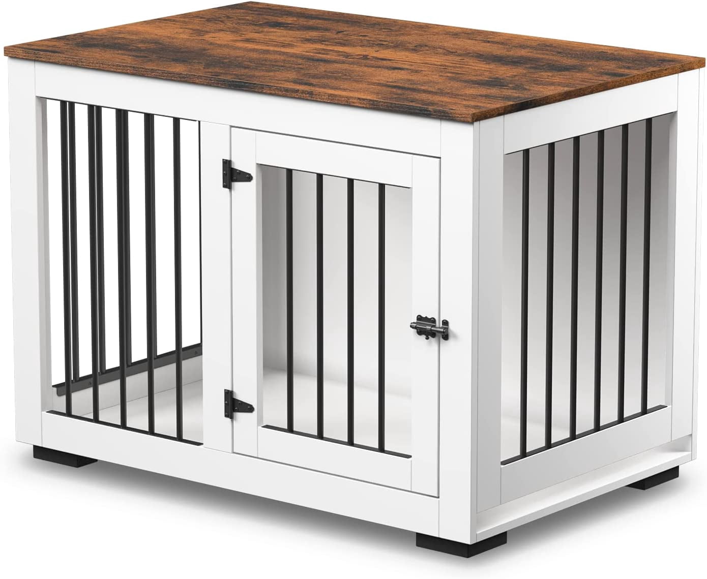 White Dog Crate Furniture for Large Dogs Up to 60 lbs. - Decorative ...