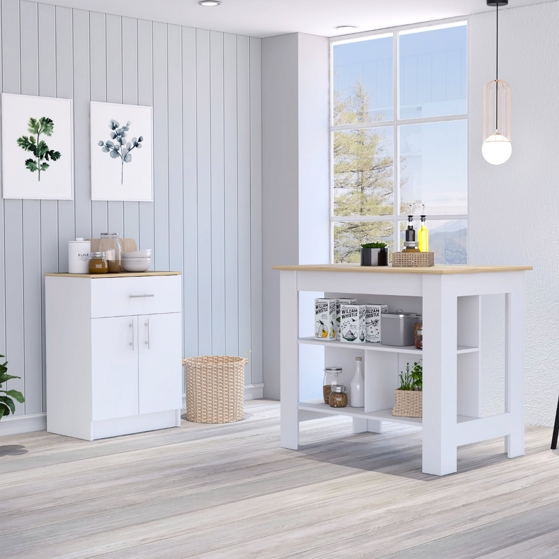 White Dominance - Efficient Assembly with Interlocking System - Kitchen ...