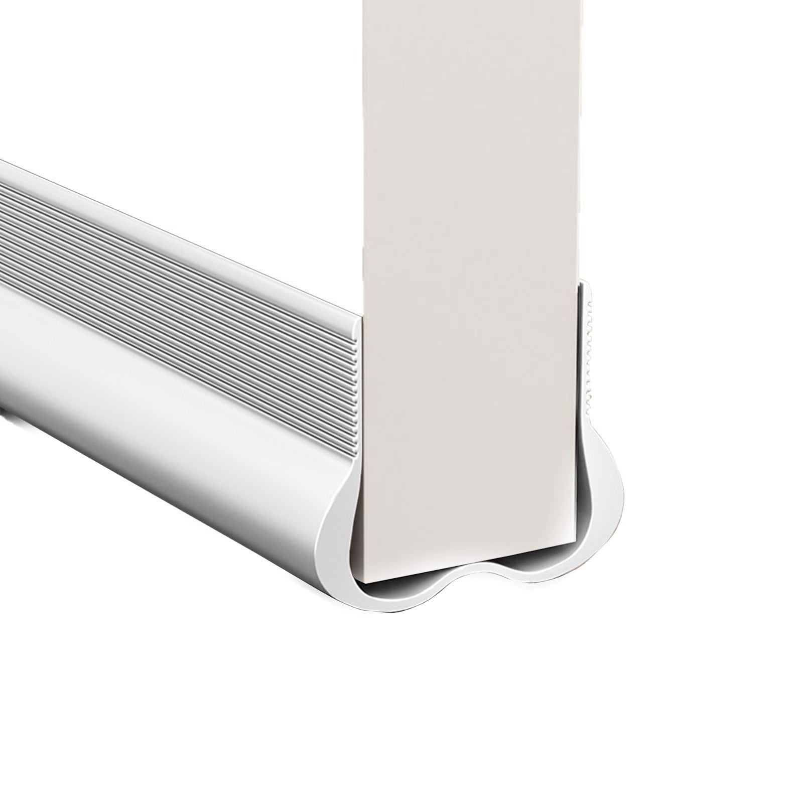 White Under Door Draft Stopper Weather Stripping Gap Filler With Slide ...