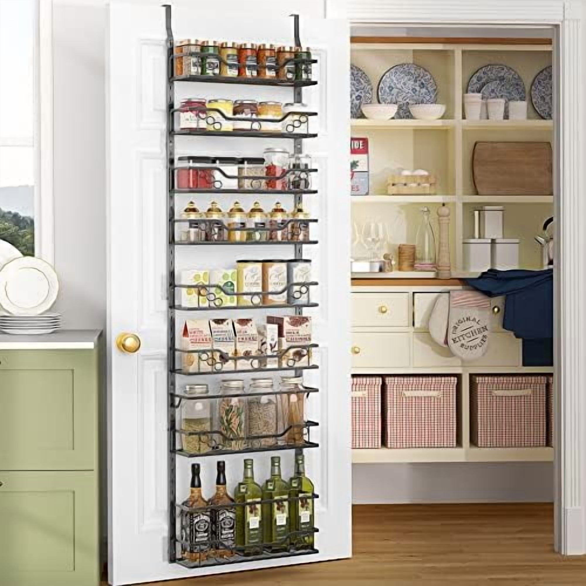 White Over The Door Pantry Organizer, Pantry Organization and Storage ...