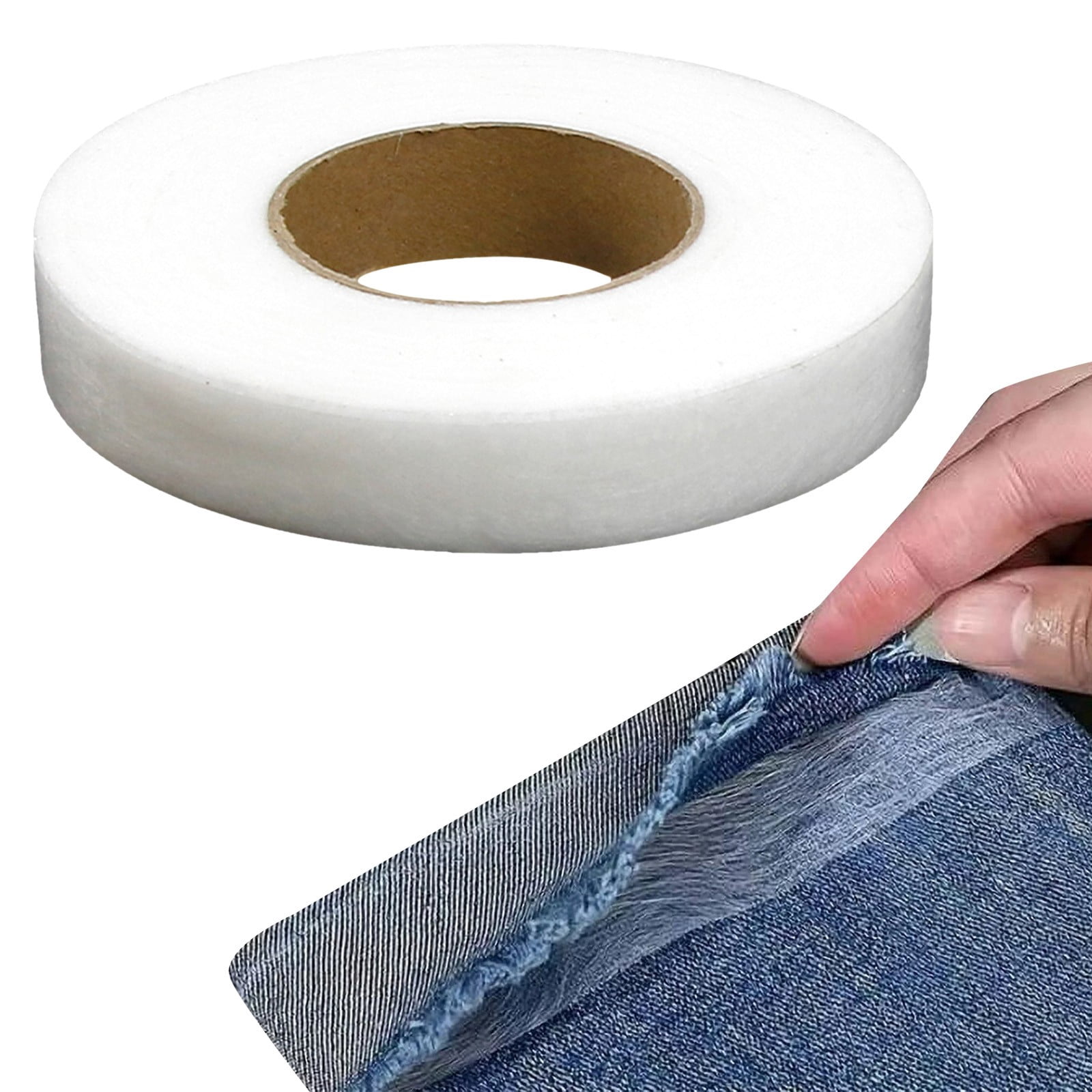 White Double Stick Tape (2cm x 70 Yards) ,Hem Tape No Sew No Iron ...