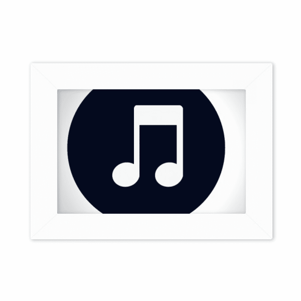 White Doubled-quaver Music Notes Photo Mount Frame Picture Art Painting ...