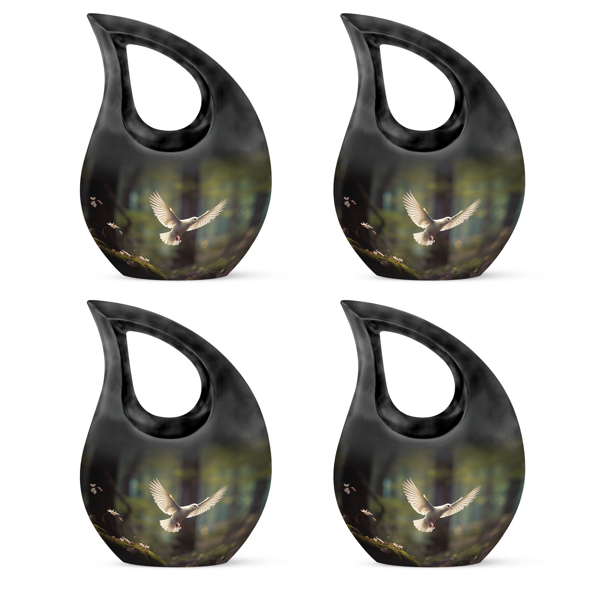 White Dove Decoration Urn - Small Urns for Human Ashes Keepsake 3Inch ...