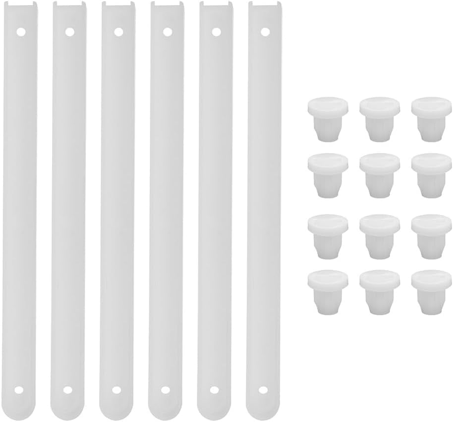 White Drawers Rails 3 Sets Dresser Drawer Slides Rails Plastic ...