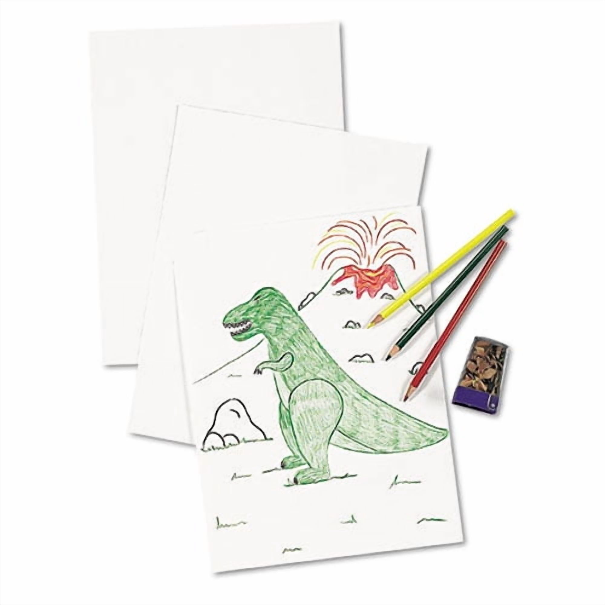 White Drawing Paper, 78 lb Text Weight, 9 x 12, Pure White, 500/Ream ...