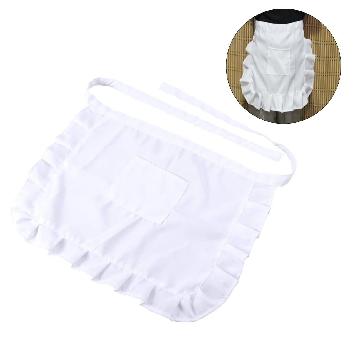 White Dreses Overalls for Women Maid Apron Costume Barbecue Women's ...