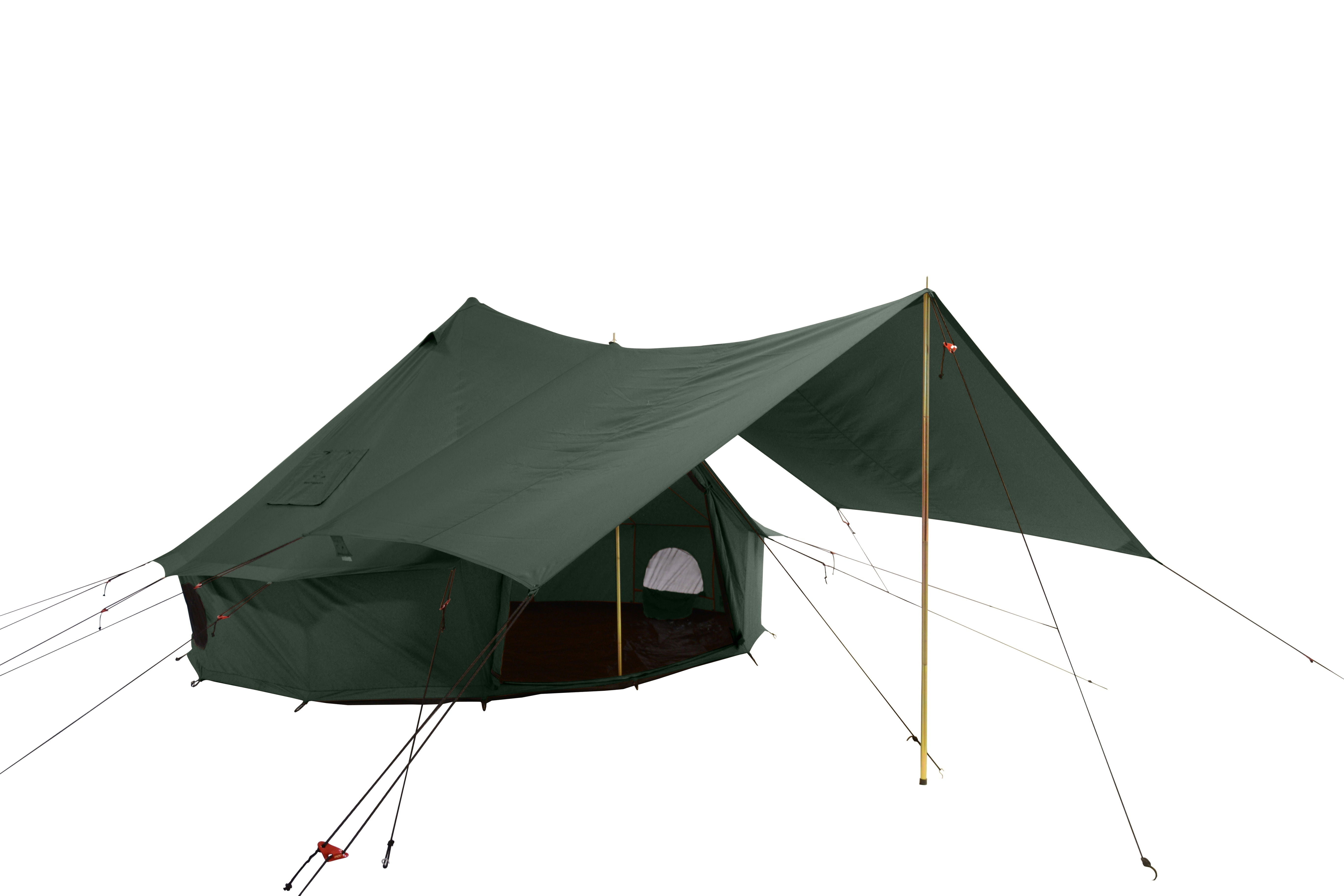 White Duck Outdoors Regatta Awning - Forest Green - 10' for Bell Tent ...
