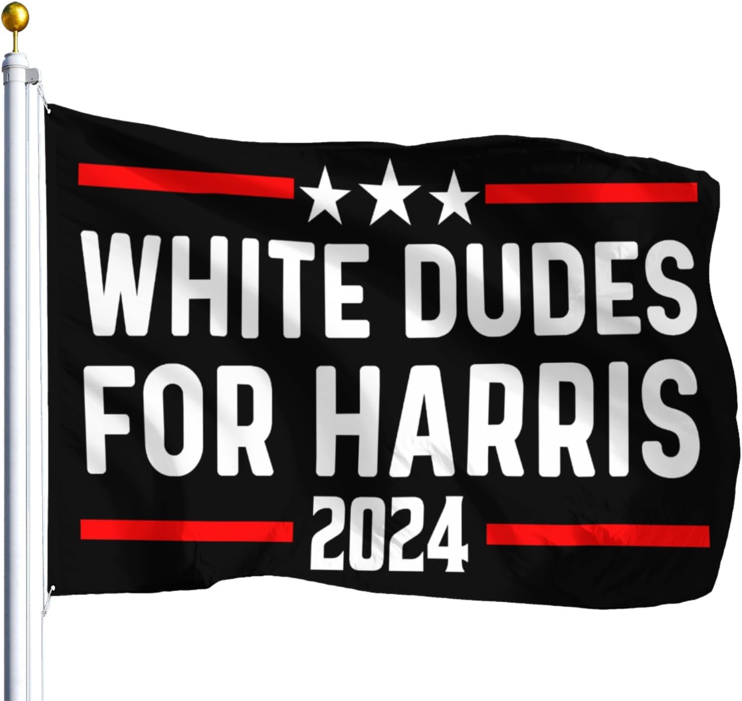 White Dudes For Harris Funny Flags Flag, Funny Flags Cute Flags 3x5 ...