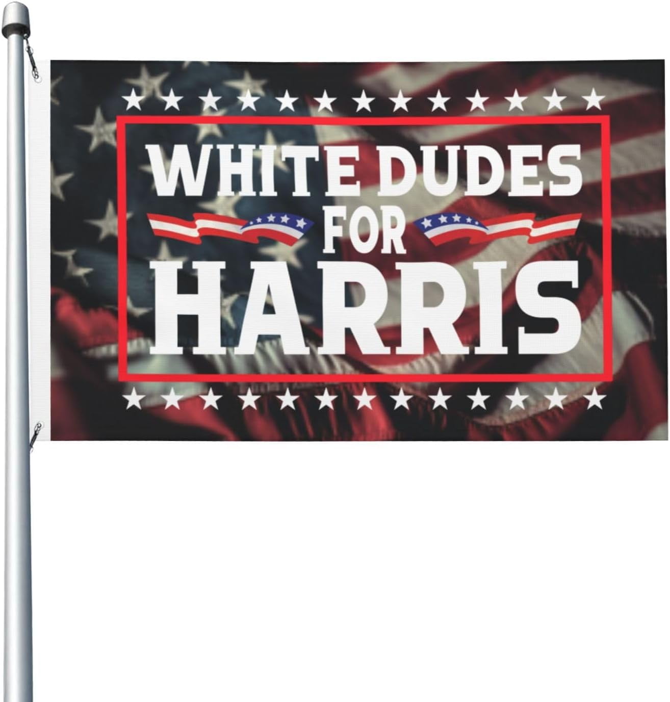 White Dudes For Kamala Harris President Kamala Harris 3x5 Ft Double ...
