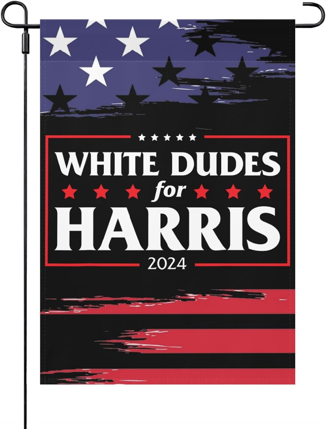 White Dudes For Kamala-Harris Yard Flag One Size Double SidedUnique ...