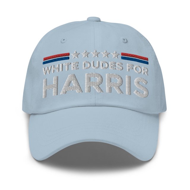 White Dudes for Harris Hat (Embroidered Dad Cap) White Males Support ...
