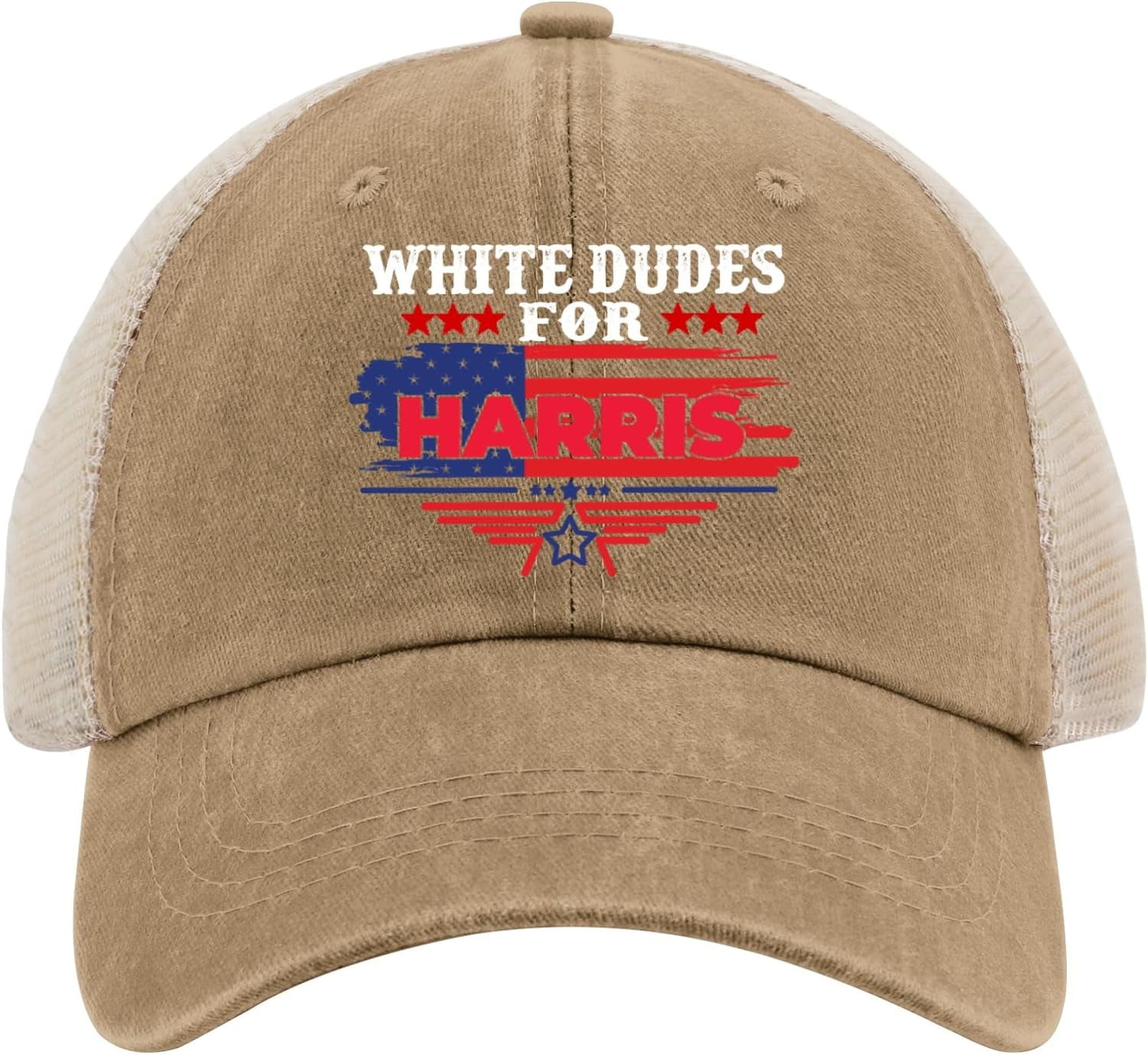 White Dudes for Harris Hat for Mens Baseball Caps Stylish Washed Hiking ...