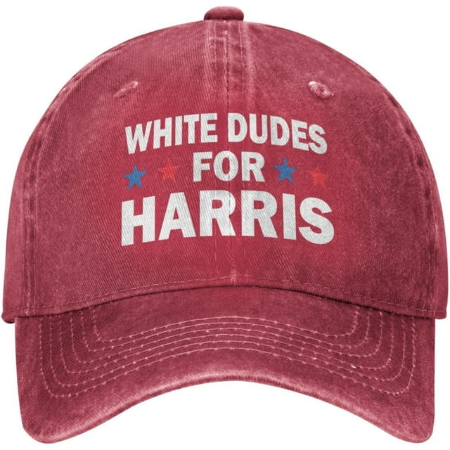 White Dudes for Kamala Harris 2024 Baseball Hat Denim Adjustable Cap ...