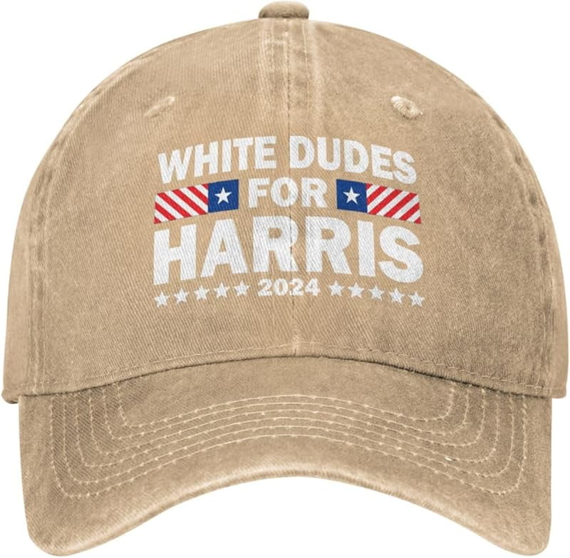 White Dudes for Kamala Harris 2024 Hat Classic Fashion Adjustable Caps ...