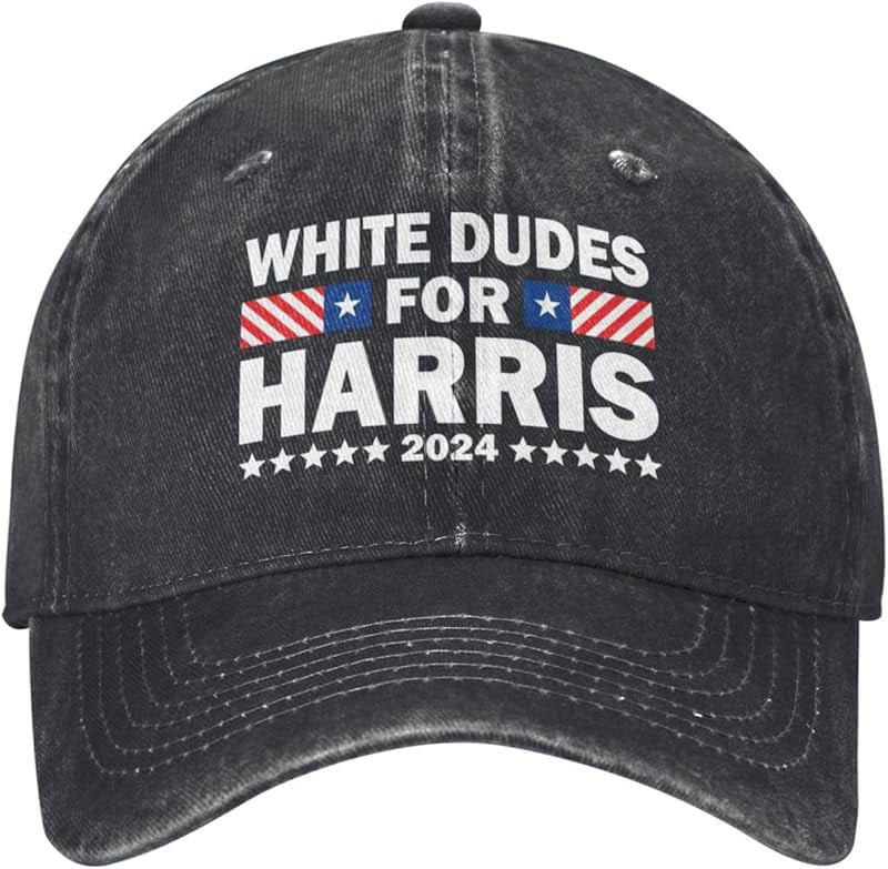 White Dudes for Kamala Harris 2024 Hat Classic Fashion Adjustable Caps ...