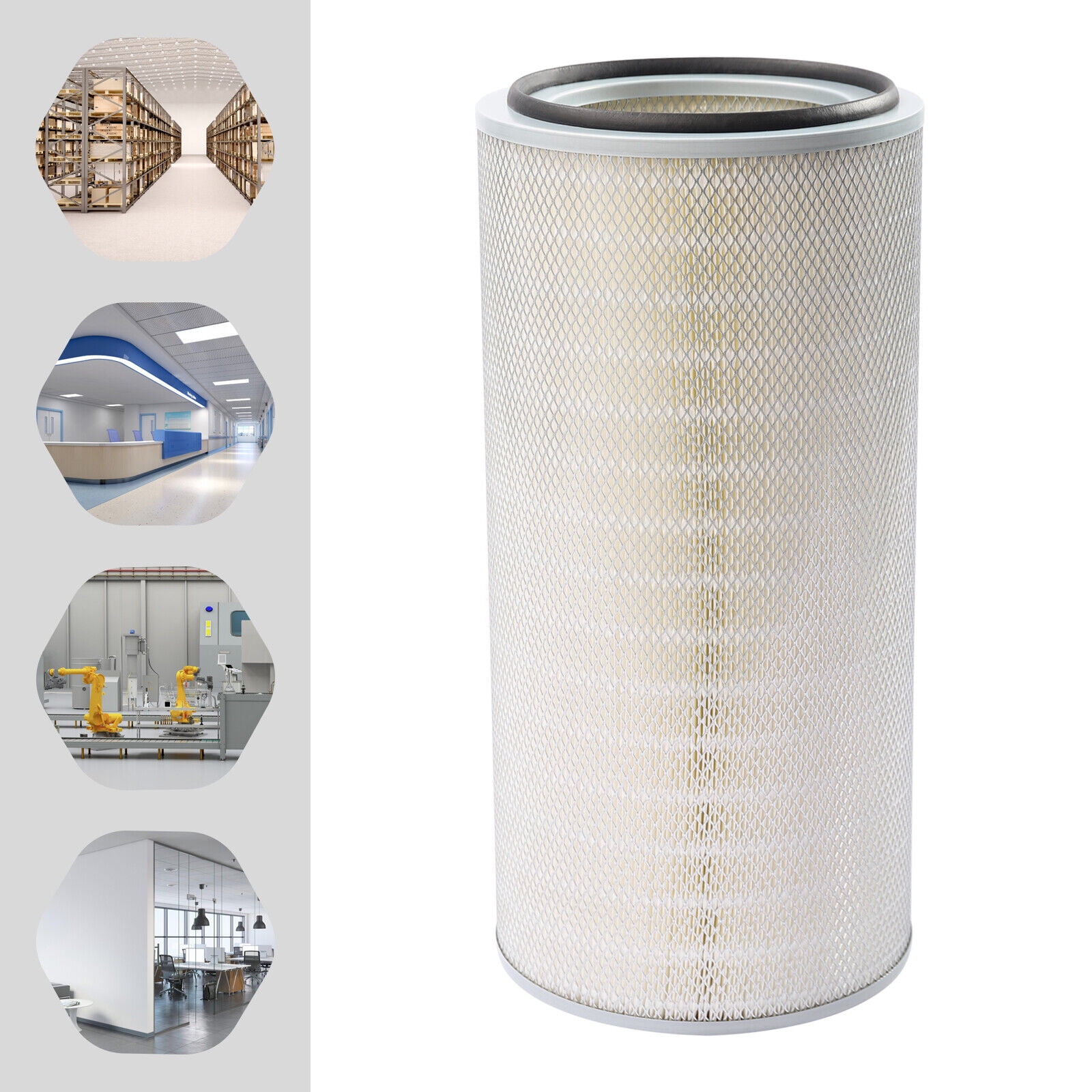 White Dust Collector Filter Cartridge Dust Fine Particles Filtration ...
