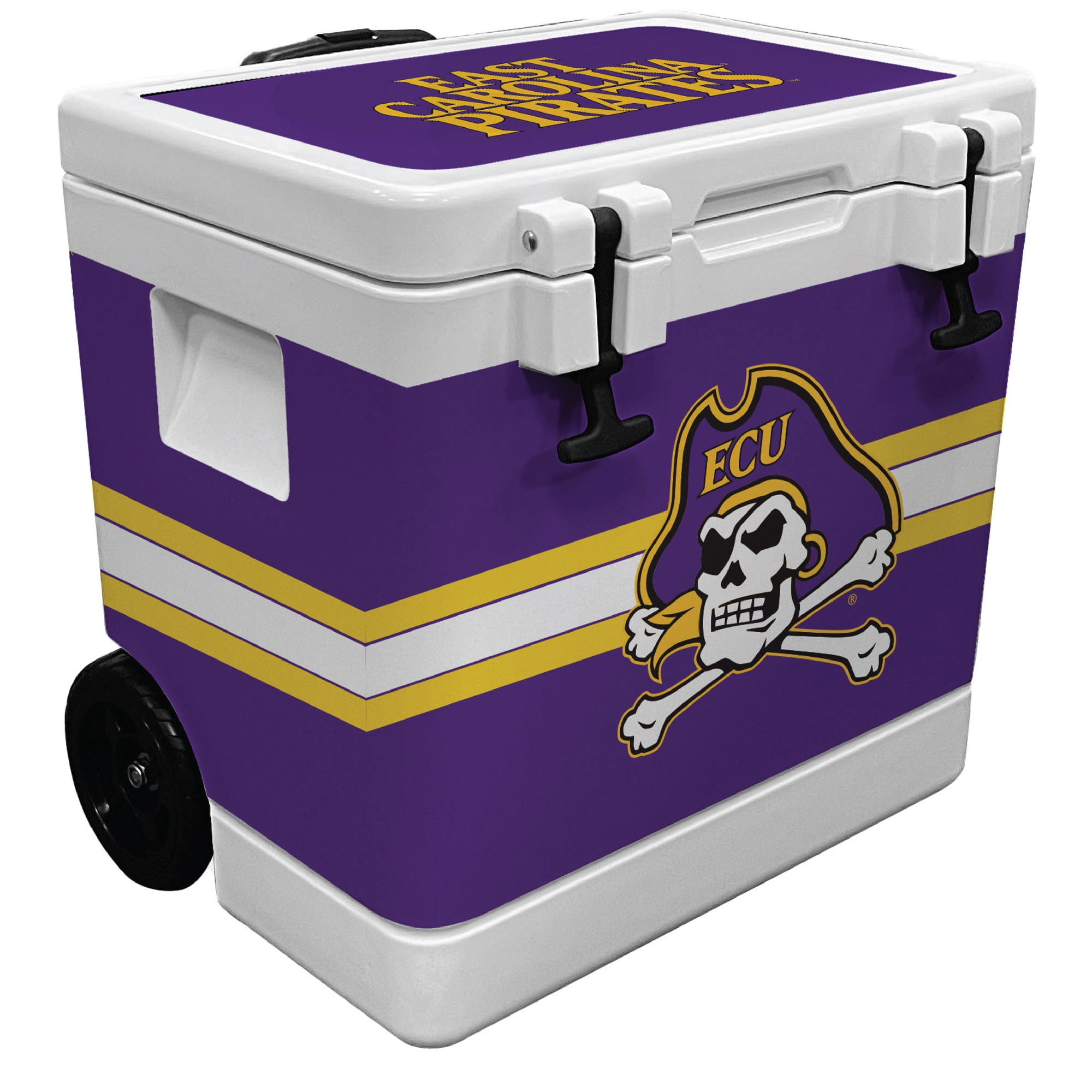 White ECU Pirates 42-Can Wheeled Classic Cooler - Walmart.com