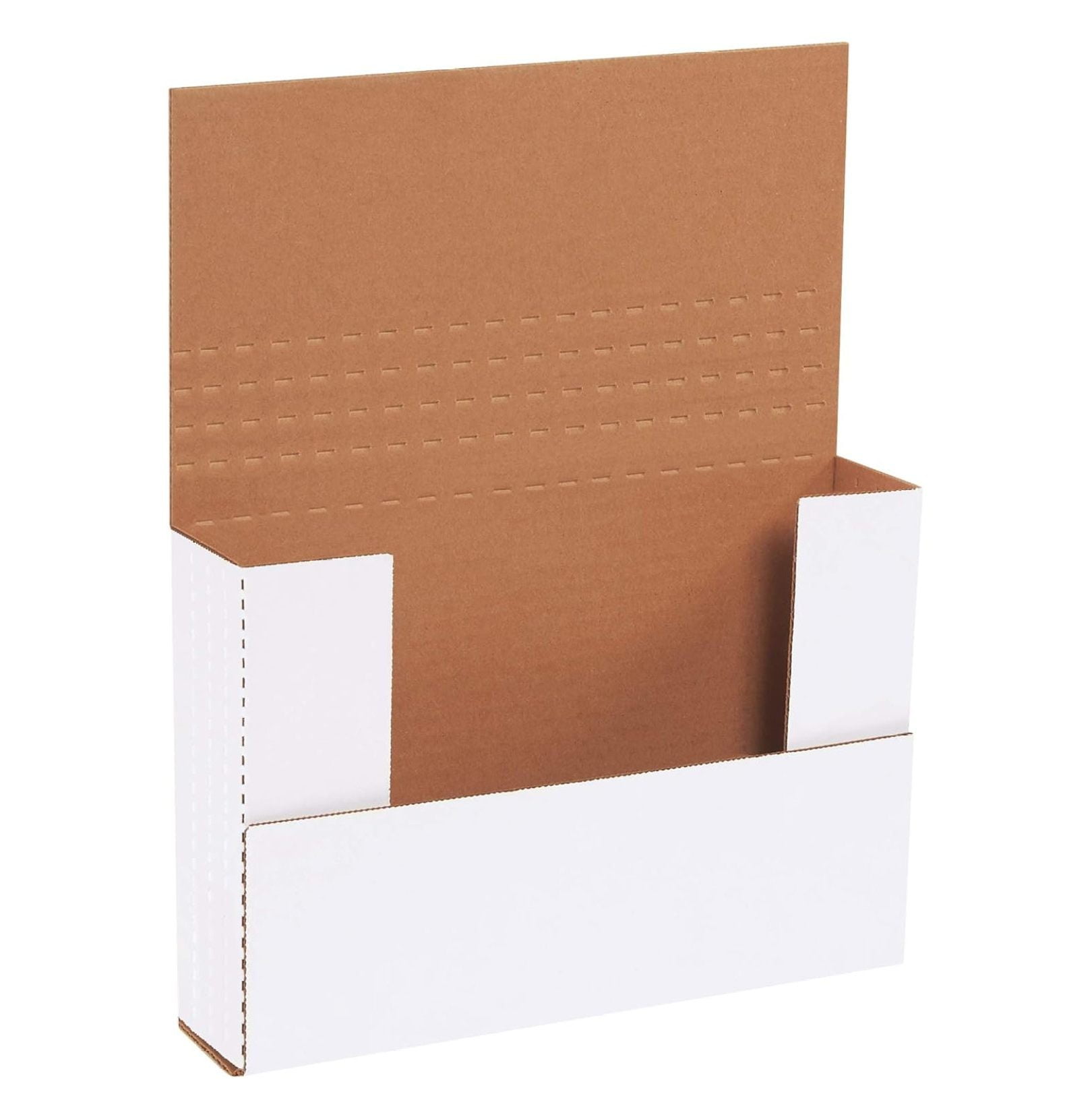 White Easy-Fold Mailing Boxes, 9 1/2 x 6 1/2 x 2 Inches, Pack of 50 ...