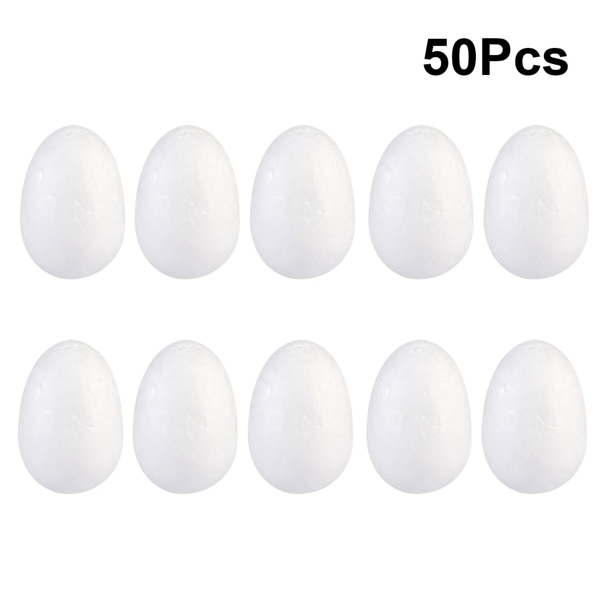 White Eggs, 50pcs Egg Craft Polystyrene Egg Eggs 4cm DIY Egg Toys ...