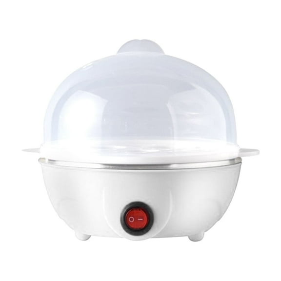 White Mini Egg Cooker Electric Steamer For Hard Or Soft Boiled Eggs ...